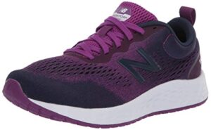 new balance women's fresh foam arishi v3 classic running shoe, plum/natural indigo/white, 8.5