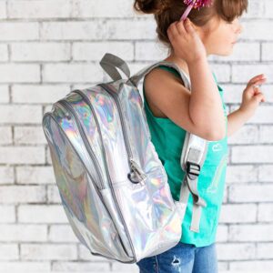 Wildkin 15-Inch Kids Backpack for Boys & Girls, Perfect for Early Elementary, Backpack for Kids Features Padded Back & Adjustable Strap, Ideal for School & Travel Backpacks (Holographic)