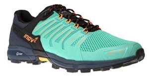 inov-8 women's roclite g 275 trail-running, teal/navy, 7.5