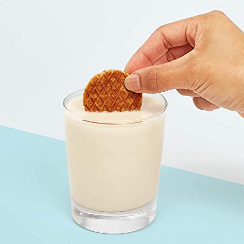 Rip Van Wafels Dutch Caramel Mini Stroopwafels - Low Carb Snacks (3g Net Carbs) - Non GMO Snack - Keto Friendly - Office Snacks - Low Calorie Snack (37 Calories) - Low Sugar (1g) - 32 Pack