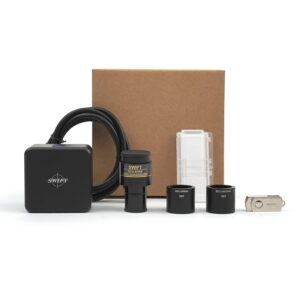 Swiftcam 18 Megapixel Camera for Microscopes, with Reduction Lens, Calibration Kit, Eyetube Adapters, and USB 3.0 Cable, Compatible with Windows/Mac/Linux