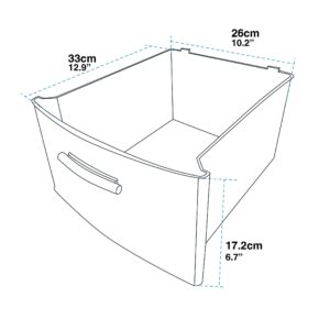 MQ INFINITY 3-Drawer Rolling Storage Cart, Espresso