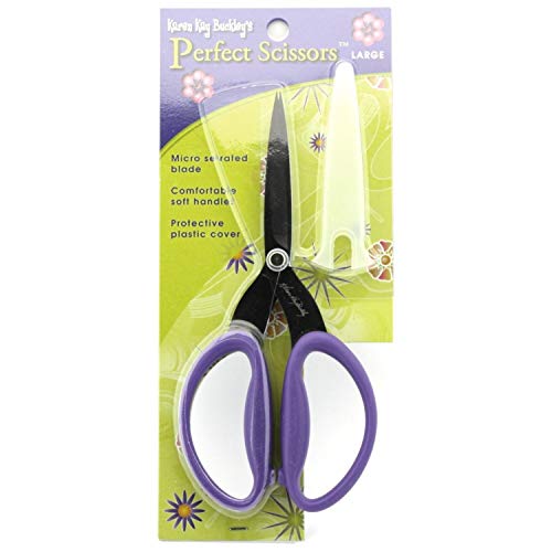 Karen Kay Buckley's Perfect Scissors, Large 7-1/2 Inch Mirco Serrated Blades (One Pack)