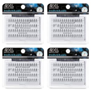 ardell individuals false eye lashes short black 4 pack