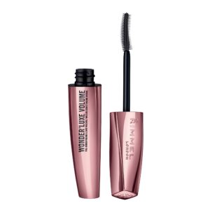 rimmel wonder'luxe volume mascara, long-wearing, volumizing, smudge-proof, 003, extreme black, 0.08oz