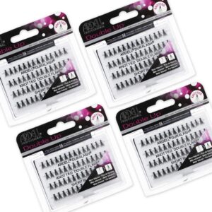 ardell false eyelashes double up individuals knotted short black 4 pack