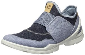 ecco - women’s biom street strap walking sneaker, dusty blue/marine, 9-9.5 medium us