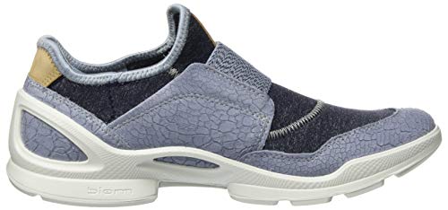 ECCO - Women’s BIOM Street Strap Walking Sneaker, Dusty Blue/Marine, 9-9.5 Medium US