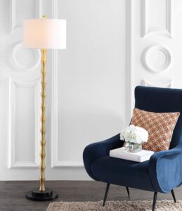 safavieh fll4045a lighting kolten antique brass 60.5-inch (led bulb included) floor lamp