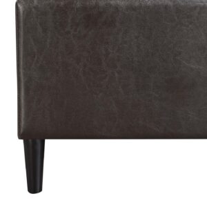 Convenience Concepts Designs4Comfort Magnolia Storage Ottoman with Reversible Trays, Espresso Faux Leather