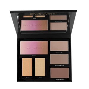 Kevyn Aucoin The Contour Book, The Art of Sculpting & Defining Volume 3: Makeup artist palette. Defines facial features. Eyes, cheekbone, nose & jawline. Highlighters to glow. All skin tones & shapes.