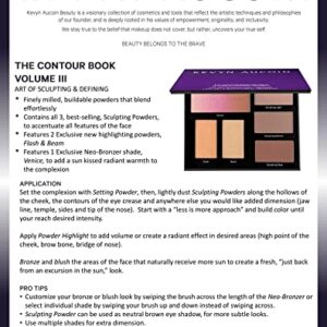 Kevyn Aucoin The Contour Book, The Art of Sculpting & Defining Volume 3: Makeup artist palette. Defines facial features. Eyes, cheekbone, nose & jawline. Highlighters to glow. All skin tones & shapes.