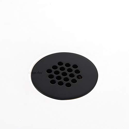 Decor Star PU-005-TM 1 1/2" Bathroom Faucet Vessel Vanity Sink Grid Drain Stopper Strainer Without Overflow Matte Black