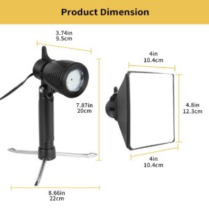 Meking Mini Softbox Photography Lighting Kit, Portable 4x4.8in Continuous Lighting LED Lamp with Collapsible Diffuser for Video Tabletop Studio Small Product Shooting, 2 Sets