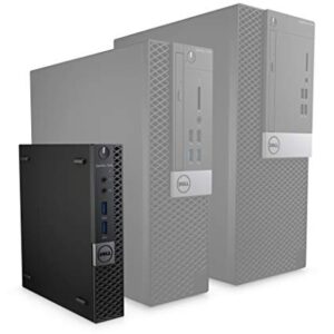 Dell Optiplex 7040 Micro Form Factor Desktop, Intel Quad Core i5 6600T 2.7Ghz, 16GB DDR4, 256GB SSD Hard Drive, HDMI, Windows 10 (Renewed)