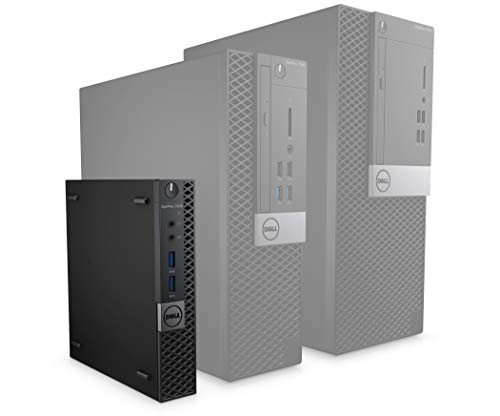 Dell Optiplex 7040 Micro Form Factor Desktop, Intel Quad Core i5 6600T 2.7Ghz, 16GB DDR4, 256GB SSD Hard Drive, HDMI, Windows 10 (Renewed)