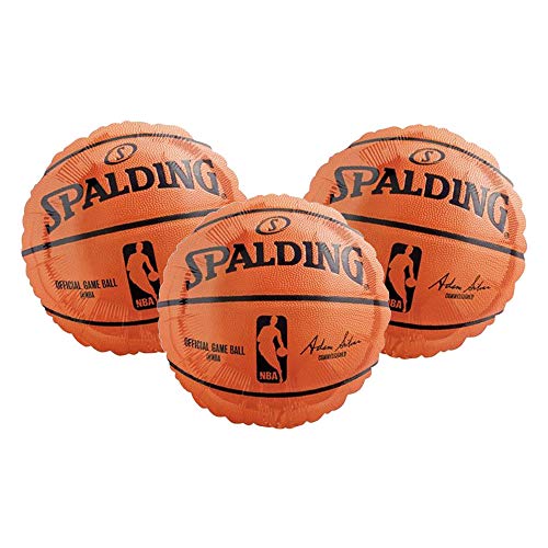 Artisan Owl Set of 3 Official Game Ball Basketball 18" Foil Party Balloons