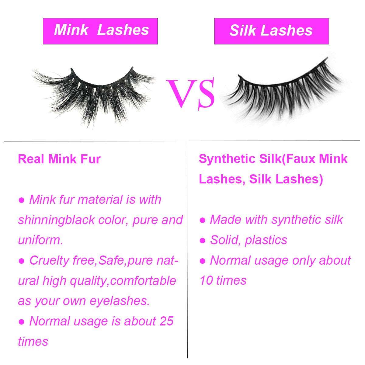 Mikiwi Real Mink lashes, 3D Mink Lashes, 5D Mink Lashes, Fluffy Long Mink Eyelashes, Dramatic Lashes, Luxury Makeup, Valentine's Day Gifts eyelashes (3pairs-a)