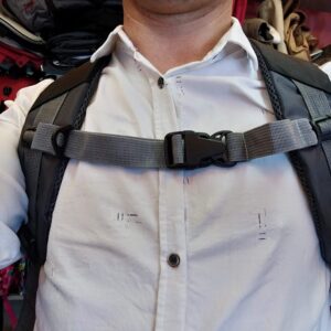 Amlrt HDHYK Backpack Chest Strap- Nylon -Suitable for Webbing on The Backpack up to1in. Gray