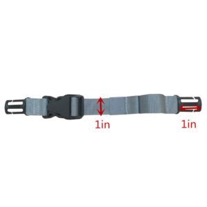 Amlrt HDHYK Backpack Chest Strap- Nylon -Suitable for Webbing on The Backpack up to1in. Gray