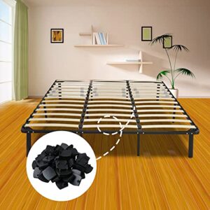 50mm Plastic Black Bed Slat Holders Caps Double Centre Caps Holders Replacement for Metal Frames Pack of 50