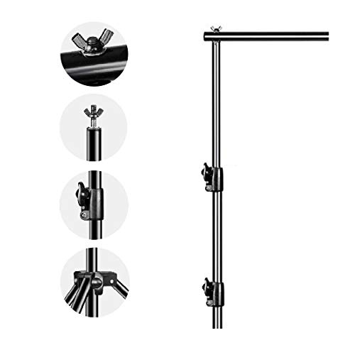 SLOW DOLPHIN Photo Video Studio 10ft (W) x 9.2ft (H) Heavy Duty Adjustable Photography Backdrop Stand Background Support System Kit with Carry Bag