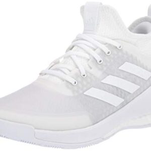 adidas Women's Crazyflight Mid Cross Trainer, White, 13 M US Big Kid