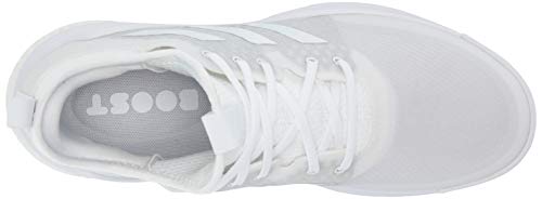 adidas Women's Crazyflight Mid Cross Trainer, White, 13 M US Big Kid