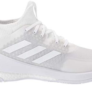 adidas Women's Crazyflight Mid Cross Trainer, White, 13 M US Big Kid