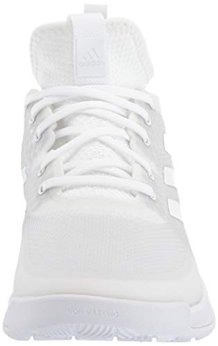 adidas Women's Crazyflight Mid Cross Trainer, White, 13 M US Big Kid