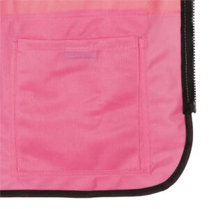 Pioneer Safety Vest for Women with Pockets - Hi-Vis Reflective Tape - for Construction - Pink