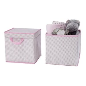 Delta Children Lidded Storage Bins, Pink