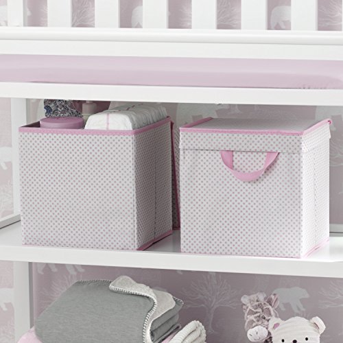 Delta Children Lidded Storage Bins, Pink