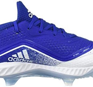 adidas Women's Icon V Bounce TPU Baseball Shoe, Collegiate Royal/Collegiate Royal/Glow Blue, 12.5 M US