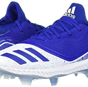 adidas Women's Icon V Bounce TPU Baseball Shoe, Collegiate Royal/Collegiate Royal/Glow Blue, 12.5 M US