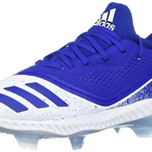 adidas Women's Icon V Bounce TPU Baseball Shoe, Collegiate Royal/Collegiate Royal/Glow Blue, 12.5 M US