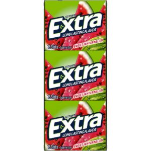 Extra Chewing Gum, Sweet Watermelon Sugarfree, 12 Ounce (Pack Of 12)