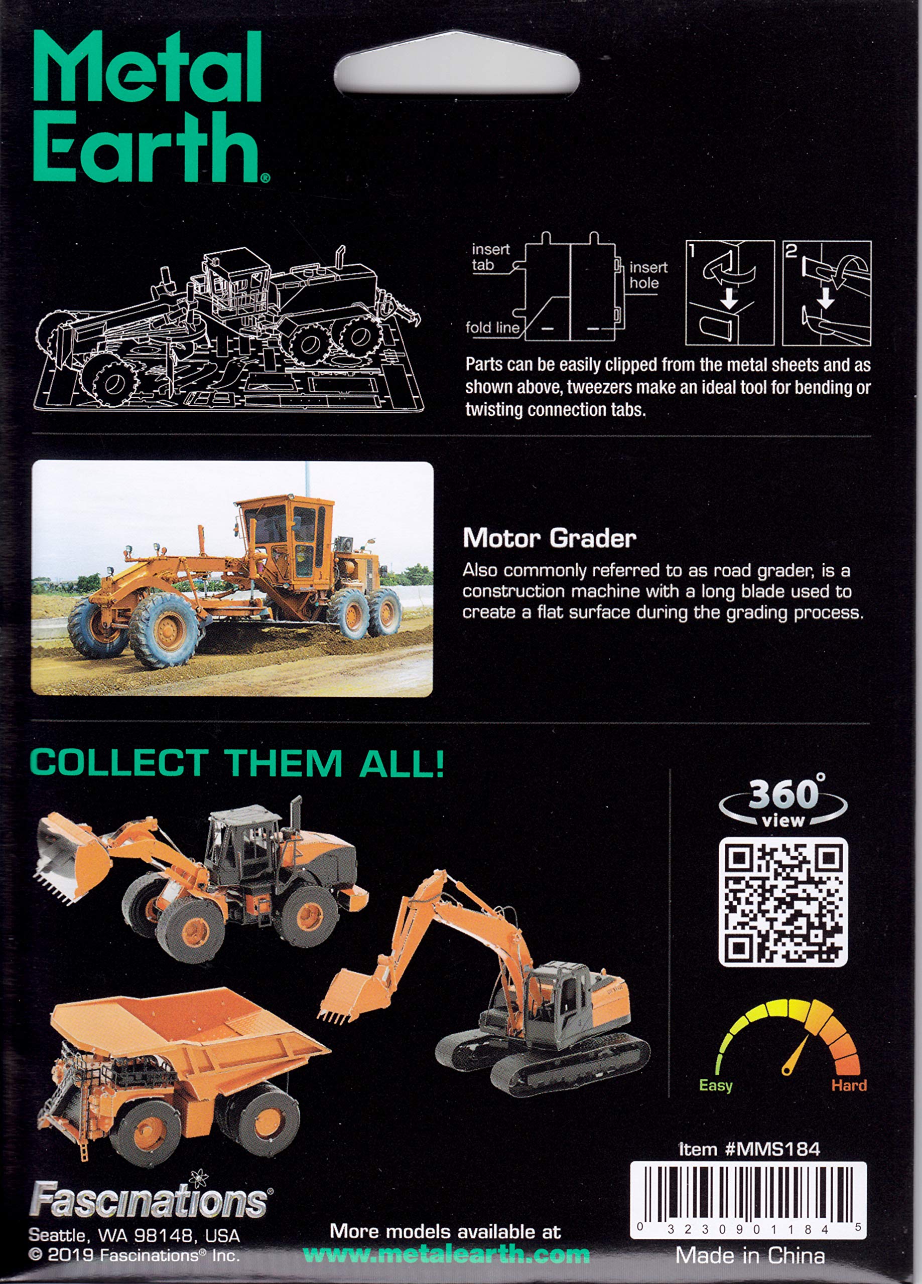 Fascinations Metal Earth Wheel Loader 3D Metal Model Kit