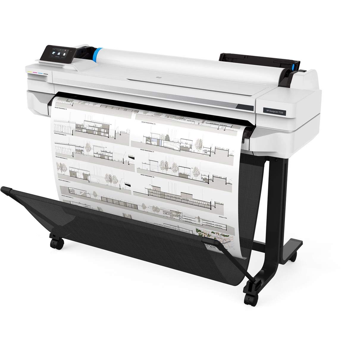 HP DesignJet T530 Large Format Wireless Plotter Printer - 36", with Mobile Printing (5ZY62A)