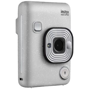 Fujifilm Instax Mini Liplay Hybrid Instant Camera - Stone White