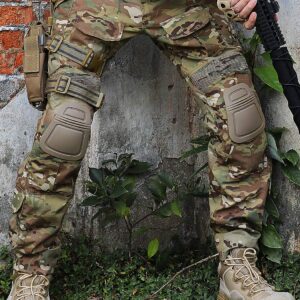 IDOGEAR Tactical Knee Pads G3 Pants Protective Pads for Military Airsoft Hunting Pants (black)