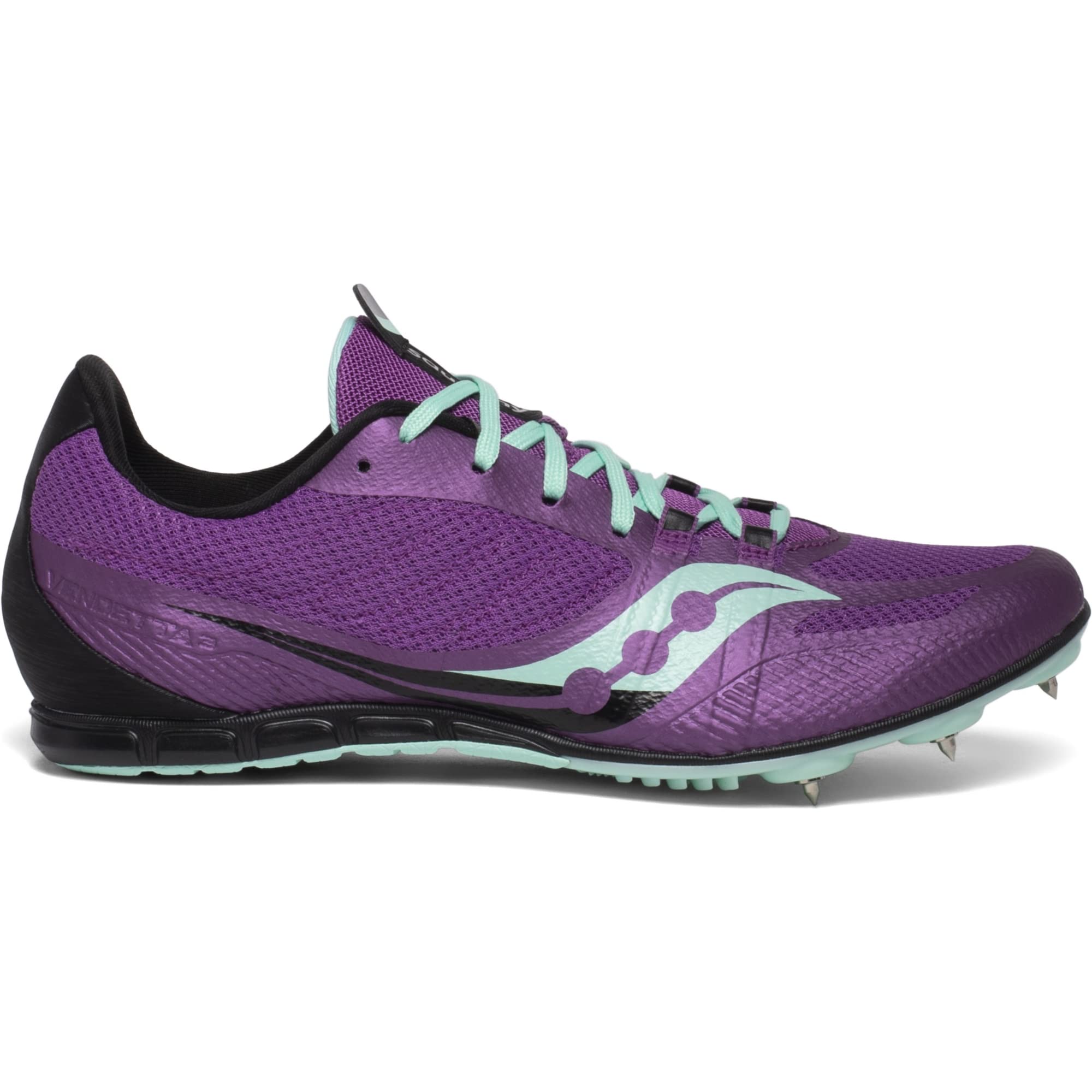 Saucony Women's Vendetta 3 Track Spikes, Purple/Aqua, 6 M US