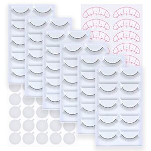 30 pairs practice lash strips training lashes for eyelash extensions supplies practice eyelash strips lash training kit lash extension supplies for mannequin head beginner by srckfiz