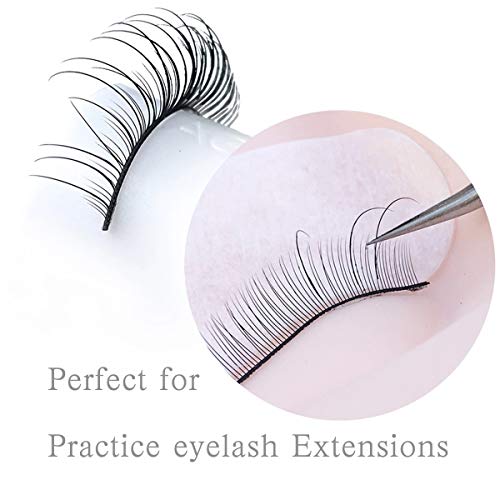 30 Pairs Practice Lash Strips Training Lashes for Eyelash Extensions Supplies Practice Eyelash Strips Lash Training Kit Lash Extension Supplies for Mannequin Head Beginner by SRCKFIZ