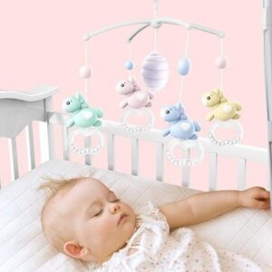 AFUNTA 26 Inch Baby Crib Mobile Bed Bell Holder Music Box Holder Toy Decoration Hanging Arm Bracket Baby Bed Stent Set Nut Screw