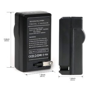 LP-E12 Battery Charger LPE12 LC-E12 for Canon EOS 100D, Kiss X7, M, M2, M10, M50, M100, Rebel SL1, PowerShot SX70 HS Cameras and More