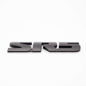 2X SR5 Emblem V6 SR5 Trunk Side Fender Rear Tailgate Decal Metal Sticker Badge Suitable for Tacoma (Black)