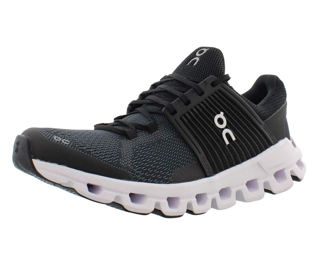 On Running Womens Cloudswift Running Shoes, Black/Rock, Size 10 M US