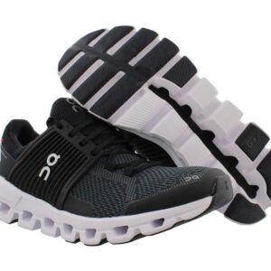 On Running Womens Cloudswift Running Shoes, Black/Rock, Size 10 M US