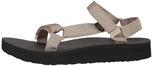 Teva Women's Midform Universal Sandal, Metallic Champagne, 6